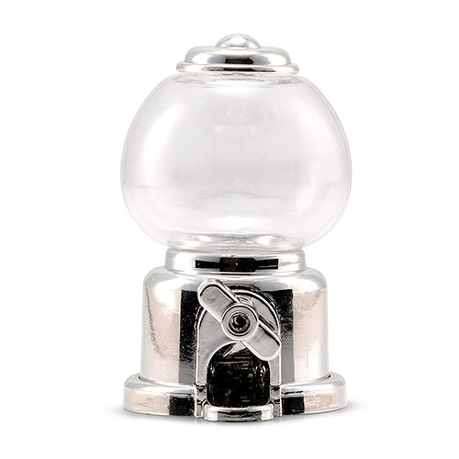 Mini Gumball Machine Party Favor - Silver (2)