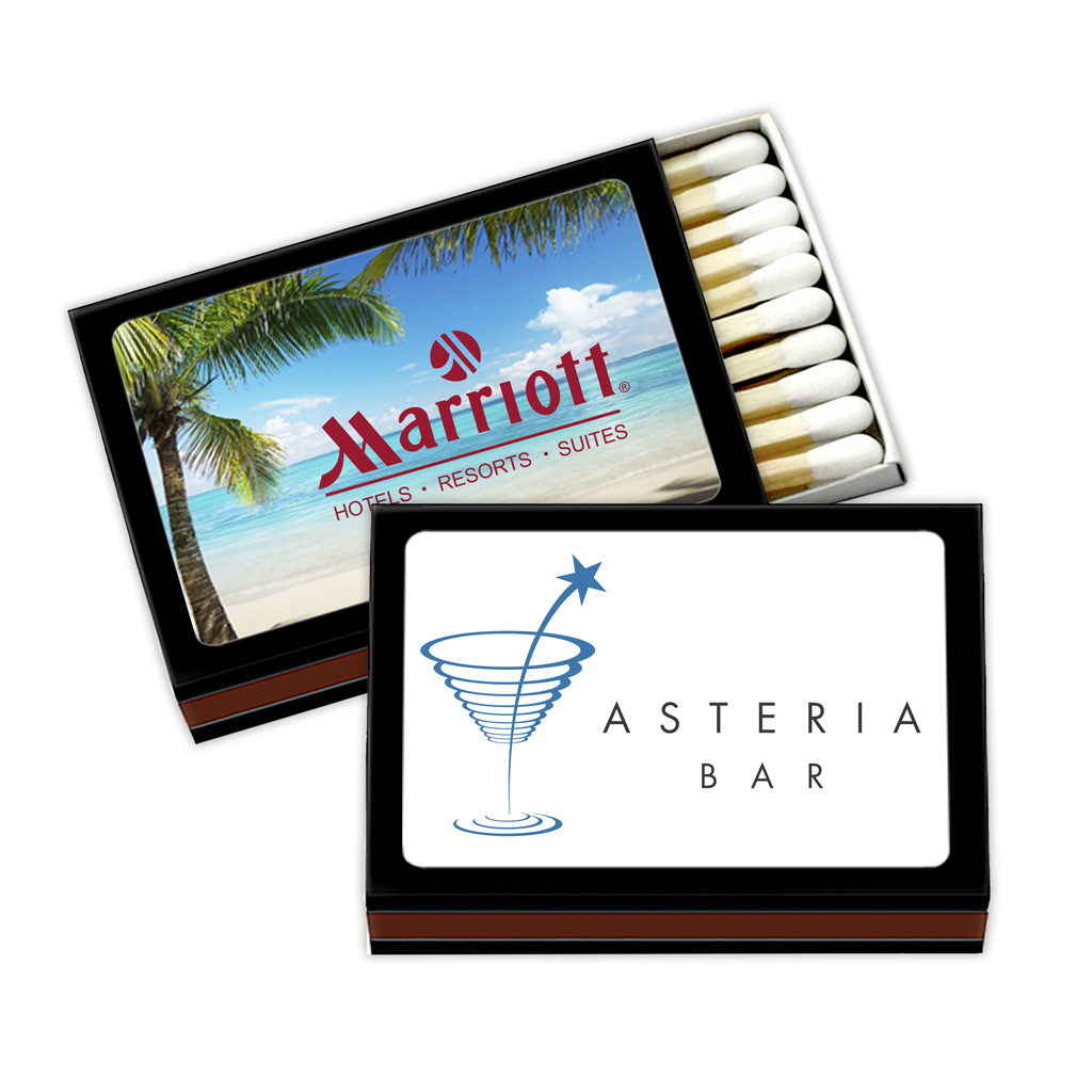 Custom Corporate Matches - Set of 50 (Black Box)
